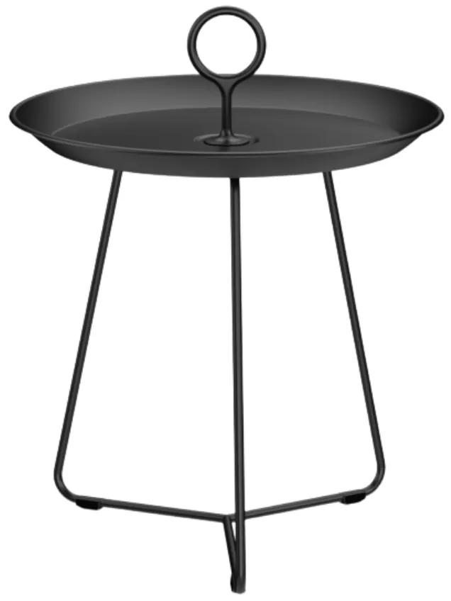 OnaDnes -20% Černý kovový odkládací stolek HOUE Eyelet 45 cm