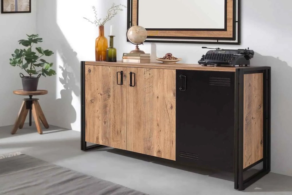 Designová komoda Ilaria 140 cm borovice