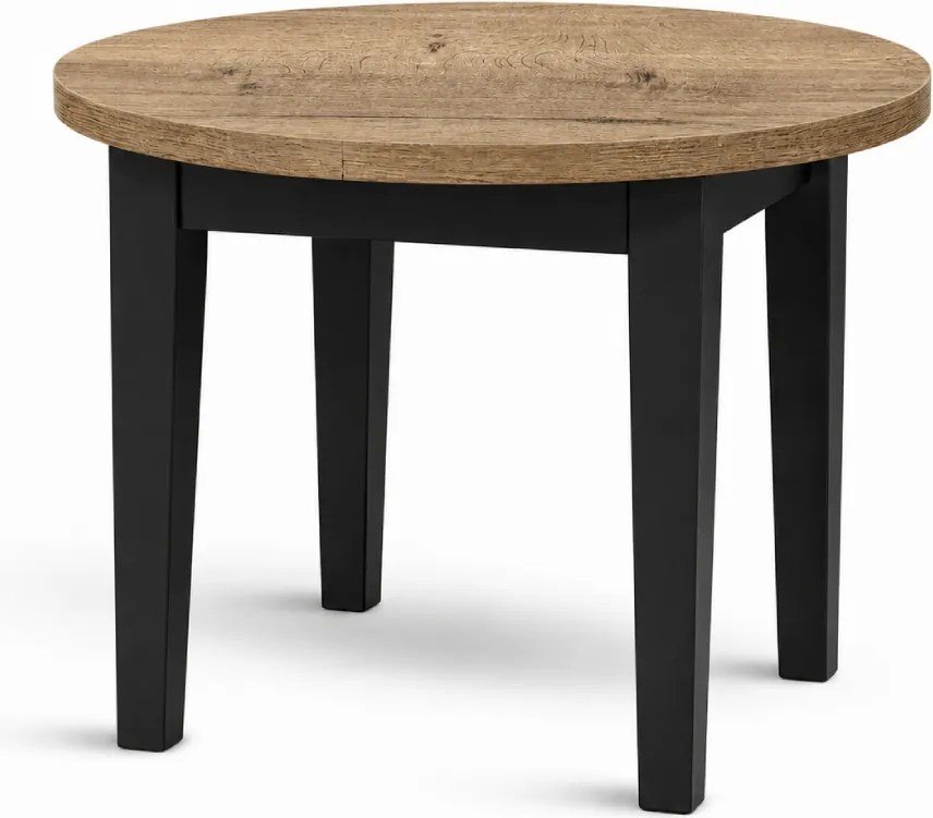 Stima Kulatý stůl FIT II. Průměr 95 cm pevný dub kansas černá