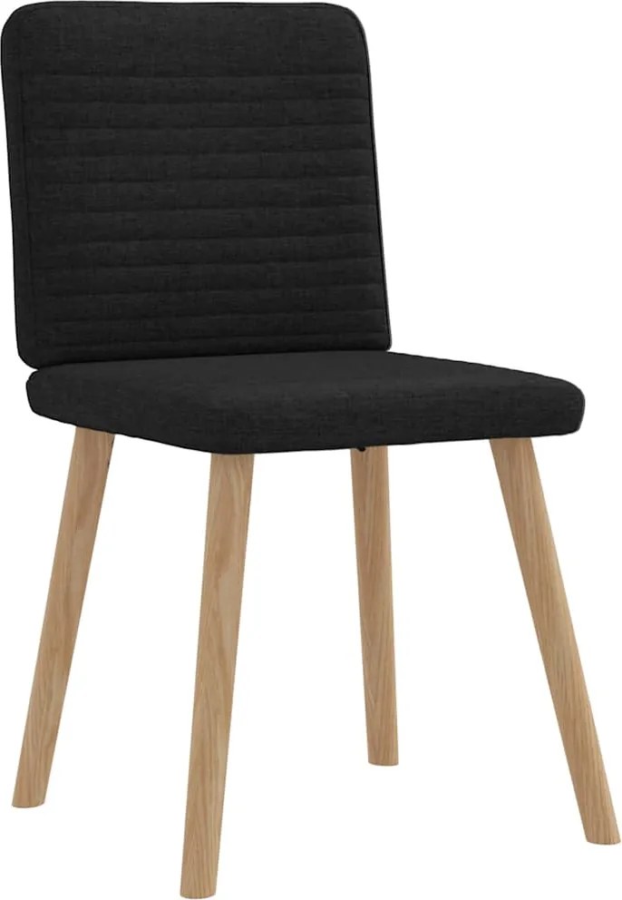 Jídelní židle 4 ks černé textil 3315246