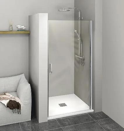 Polysan Zoom Line - Sprchové dveře jednodílné 1000 mm, lesklý hliník/čiré sklo ZL1210