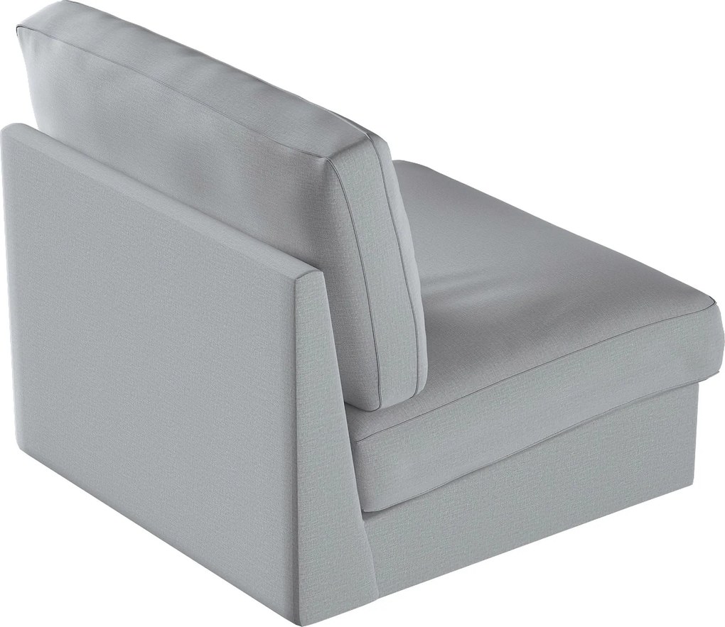 Potah na neskládací křeslo IKEA Kivik barva šedá látka sametová