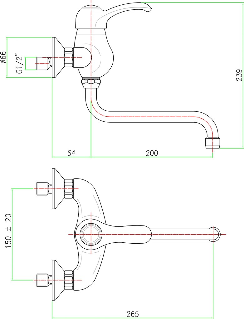 SAPHO KIRKÉ nástěnná retro baterie, bronz KI15B
