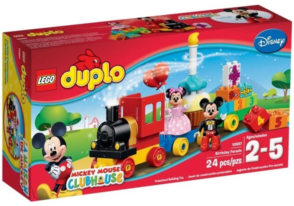 Lego stavebnice lego duplo 10597 přehlídka k narozeninám mickeyho a minnie
