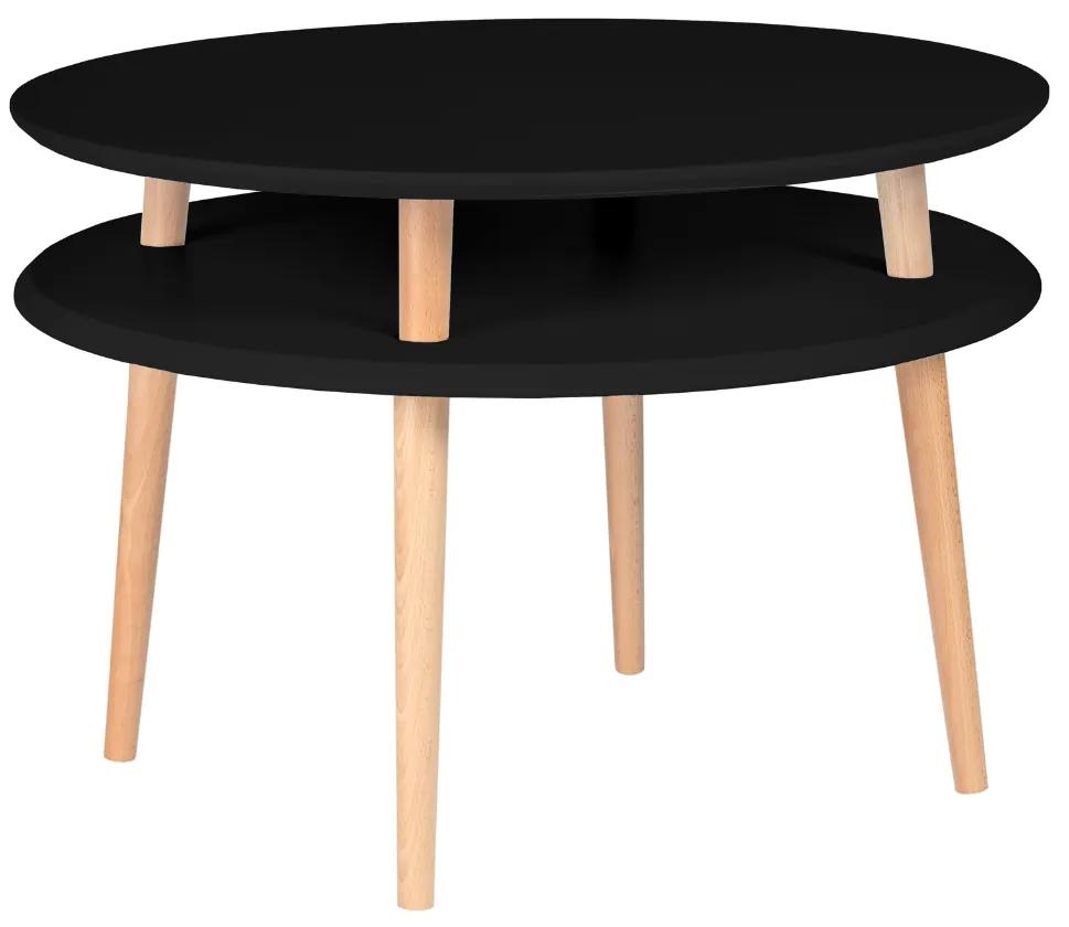 OnaDnes -20% Černý lakovaný konferenční stolek RAGABA UFO 45 x 70 cm