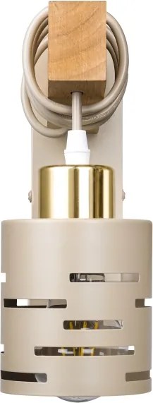 Nástěnná lampa ELEN 1xE27/35W/230V béžová/zlatá/hnědá
