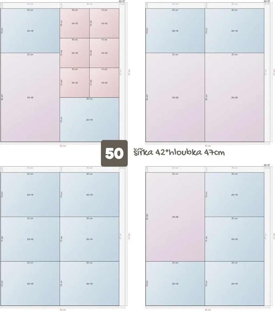 usporadejto.cz Dřevěný organizér do vysokého šuplíku, VASKY - L (30 x 20 x 15 cm)