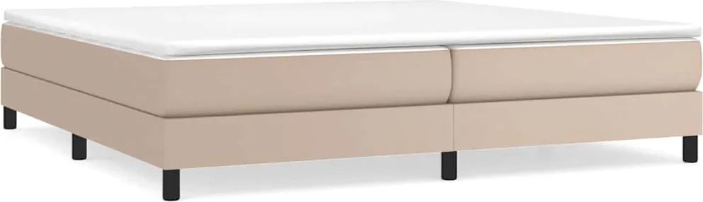 Rám postele s boxspringem cappuccino 200x200 cm umělá kůže 3120723