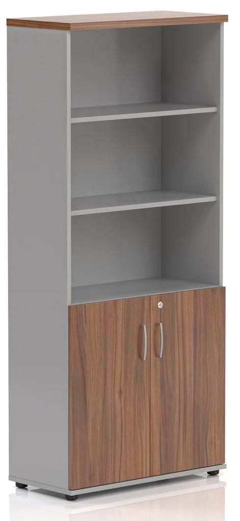 Kancelářská skříň Komfort, 80x38,5x183,5 cm, dveře 2/5  S582 12