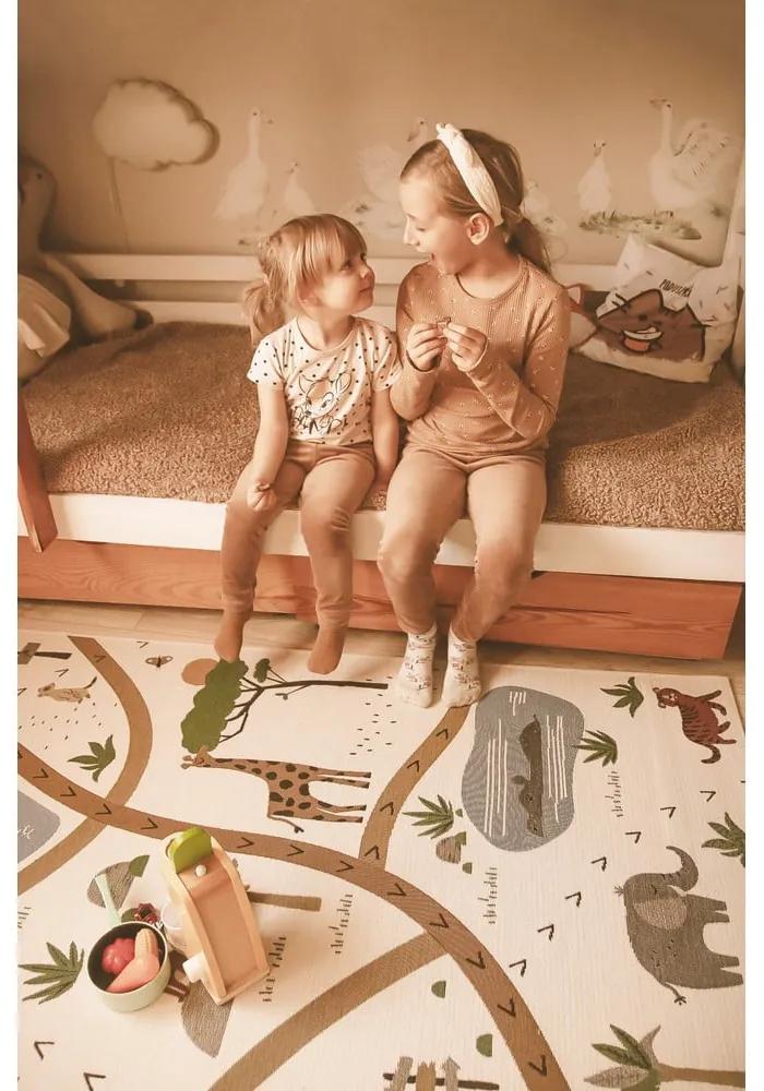Krémový dětský koberec 123x180 cm Little Savannah – Nattiot