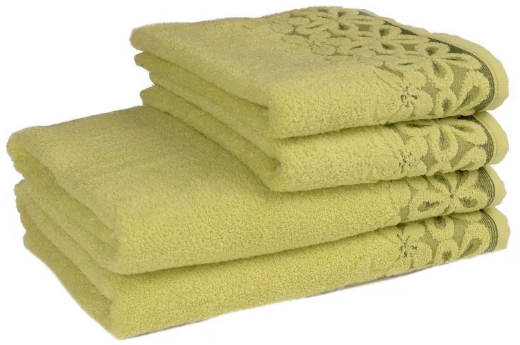 Tegatex Bavlněný ručník / osuška Bella - zelená Velikost: 50*90 cm