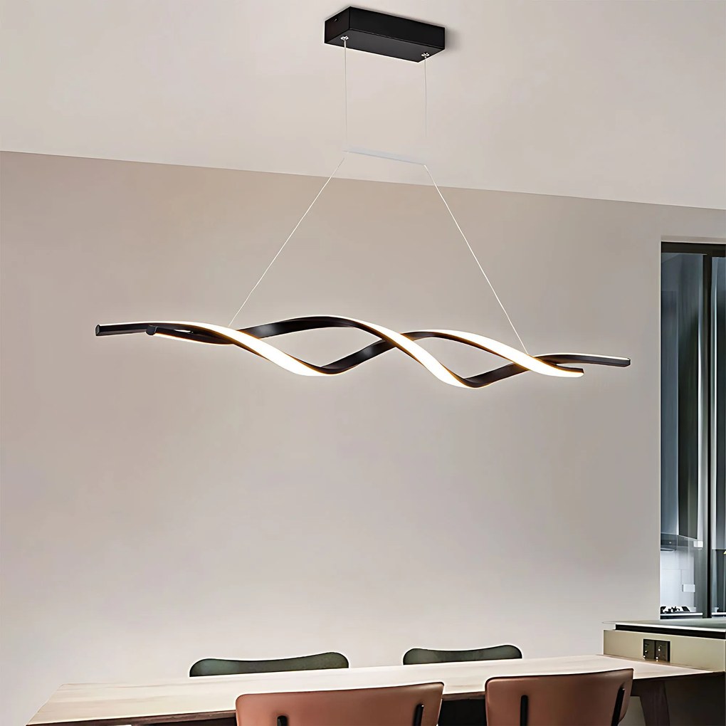 Toolight Závěsné LED osvětlení Modern Spiral D100 LHJ020-CP černé