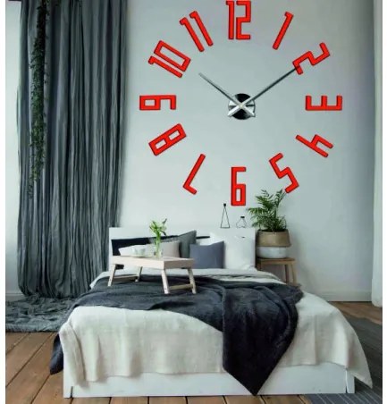 Nástěnné hodiny na zeď, vlastní výroba, hodiny vyrobené z plastu X0054- MODEL 12P
