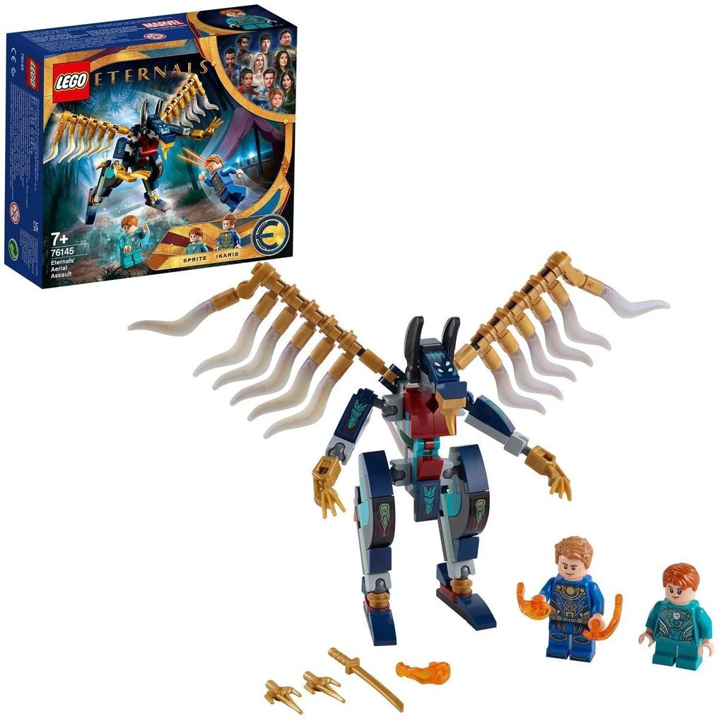 Lego stavebnice lego marvel 76145 letecký útok eternalů