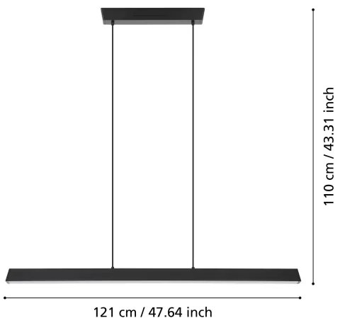 Eglo 99603 - LED RGBW Stmívatelný lustr na lanku SIMOLARIS-Z LED/35W/230V