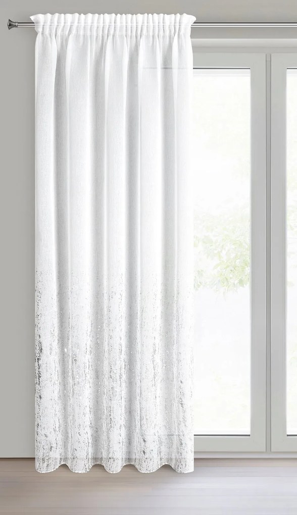 ZÁCLONA NA PÁSCE OLIVIE 140X250 CM VZOROVANÁ