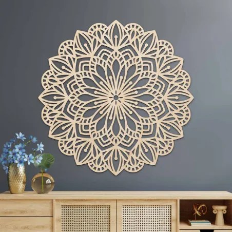 Dřevěná mandala na zeď - Elegantní dekorace | SENTOP PR0252
