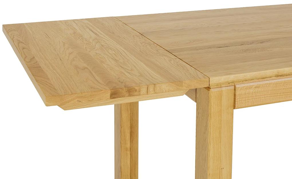 Drewmax ST172 140+2x45 cm dřevěný jídelní stůl masiv buk