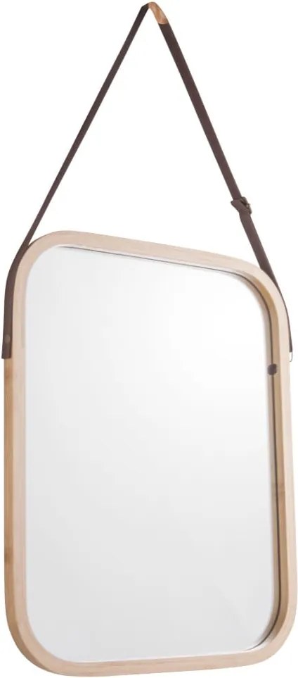 PRESENT TIME Sada 2 ks: Zrcadlo Idyllic bamboo přírodní 40,5 × 33 × 1,5 cm