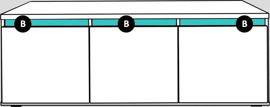 Dřevona - Elitte Komoda REA AMY 12 DUB CANYON
