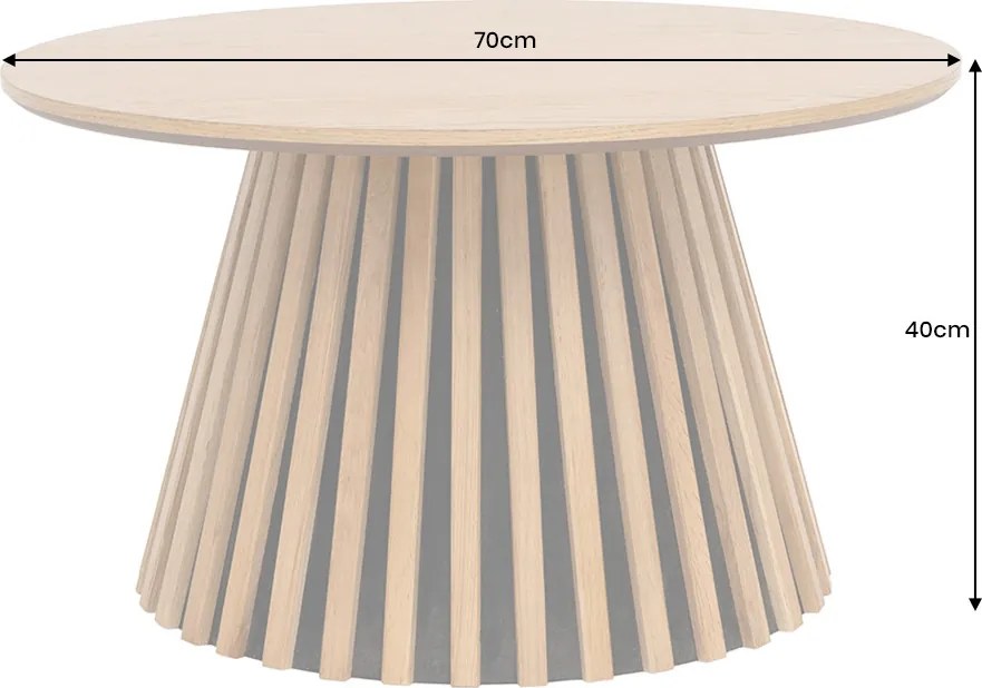 Konferenční stolek Wadeline 70 cm dubová dýha