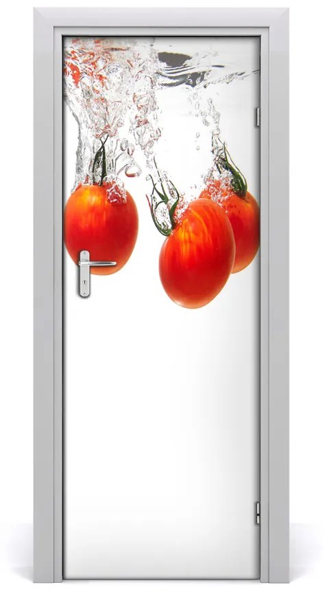 Fototapeta na dveře samolepící rajčata pod vodou 75x205 cm