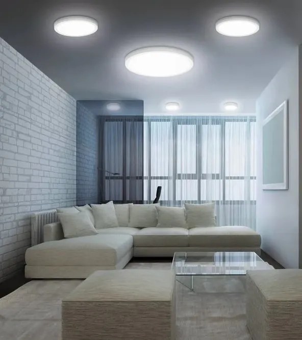LED stropní svítidlo Ledvance Smart+ WiFi / 30 W / průměr 60 cm / plast / hliník / bílá