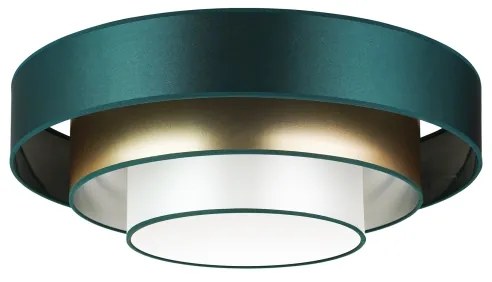 Duolla - LED Stropní svítidlo LUNETA LED/26W/230V pr. 60 cm 4000K zelená/zlatá