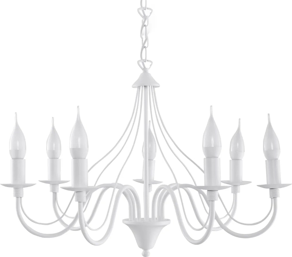 Sollux Lighting Lustr MINERWA 7 bílý