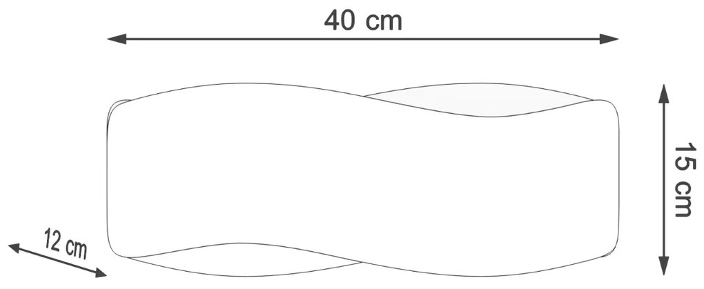 Sollux Lighting Nástěnné svítidlo TILA 40 Černá