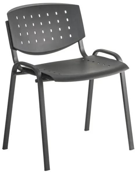 ALBA konferenční plastová židle LAYER-BLACK 27