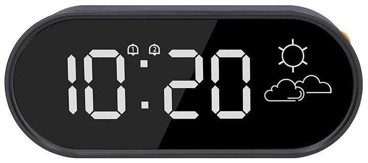 SOLIGHT Hodiny s předpovědí počasí, USB port