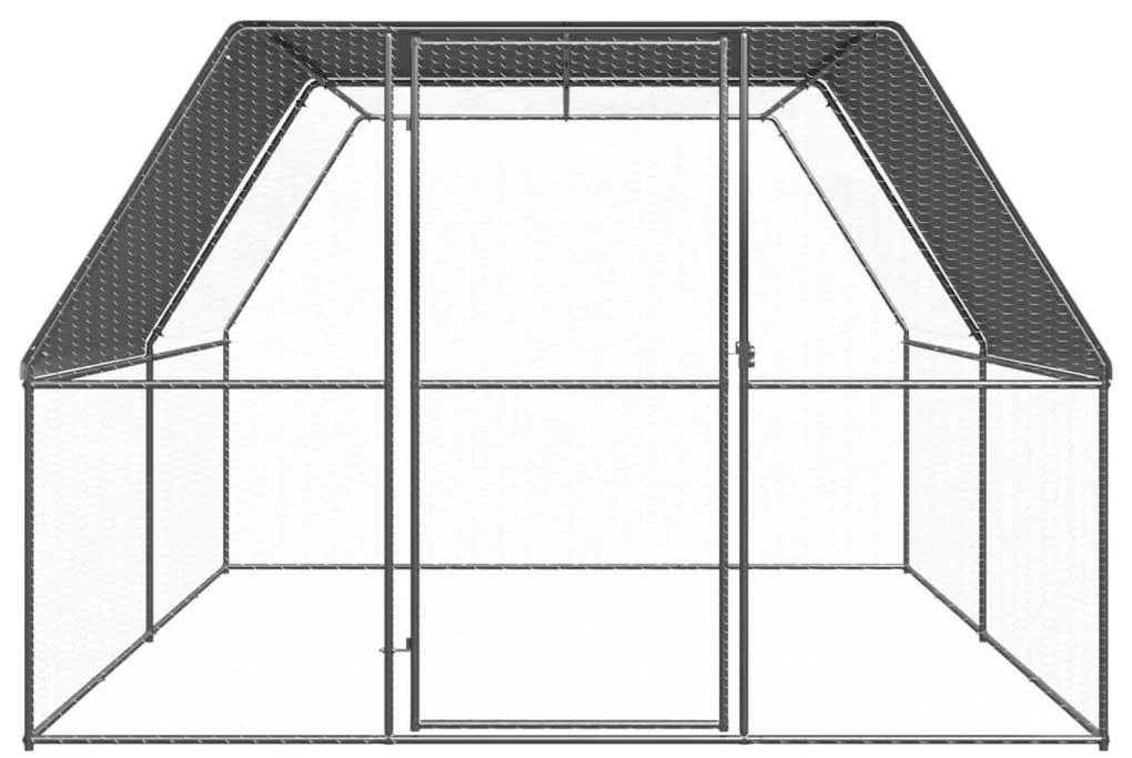 vidaXL Marketos Venkovní klec pro kuřata 3 x 4 x 2 m pozinkovaná ocel