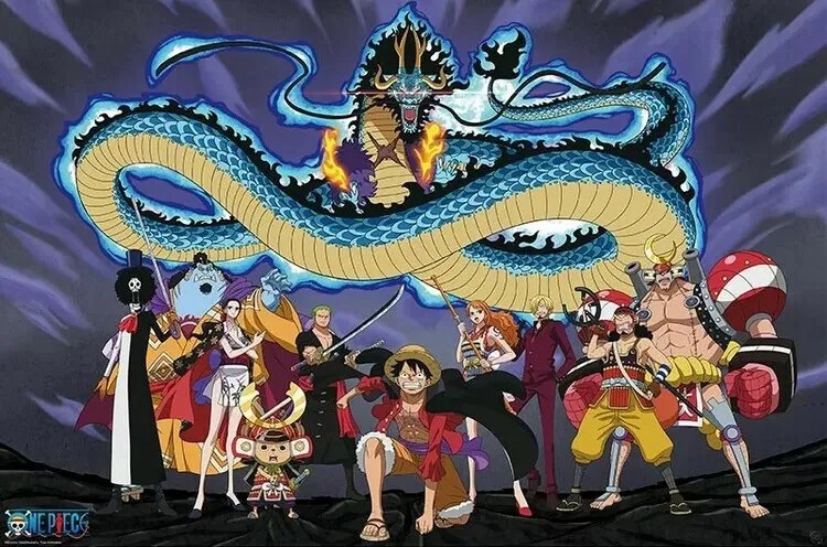 Plakát, Obraz - One Piece - The Crew vs Kaido, (91.5 x 61 cm)