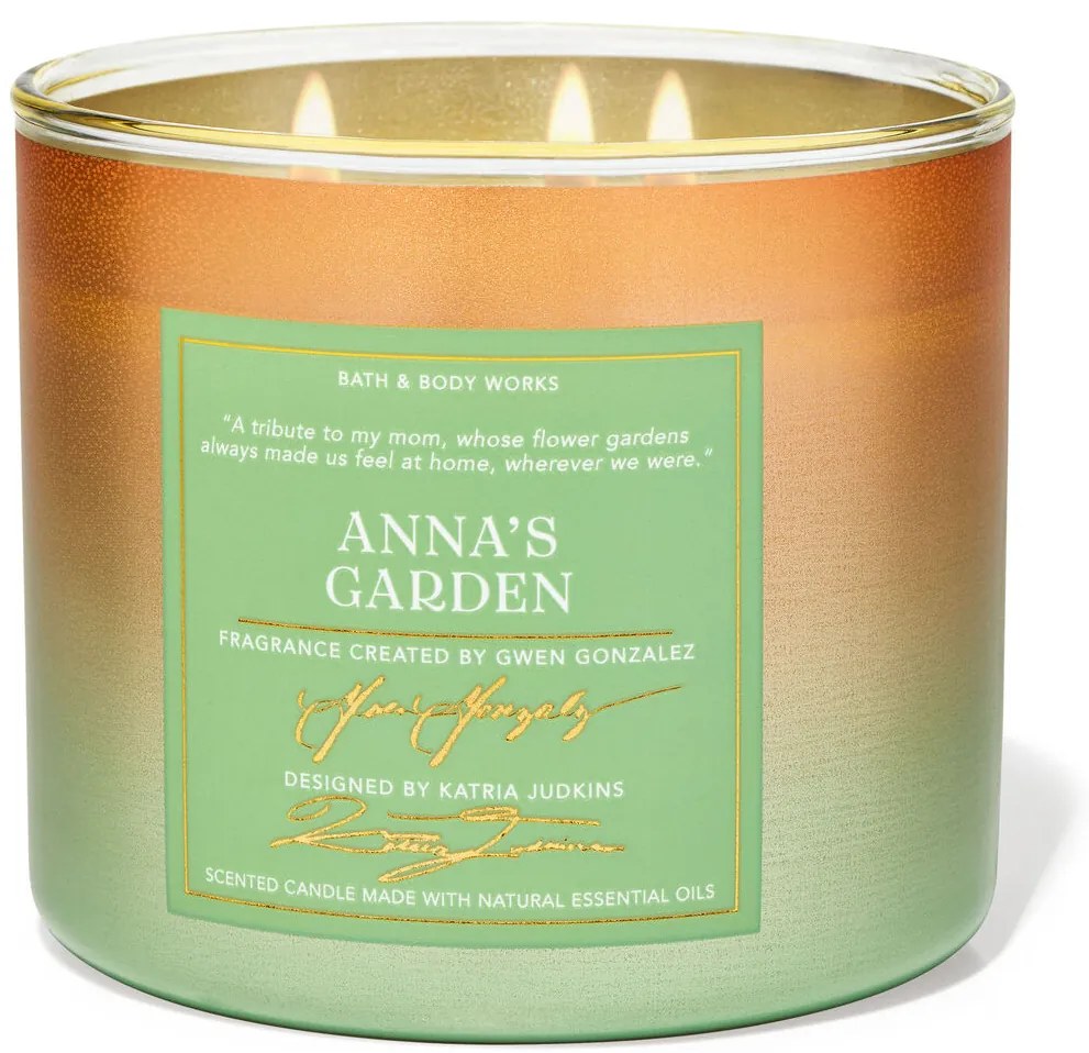 Bath & Body Works Anna’s Garden, vonná svíčka 411g