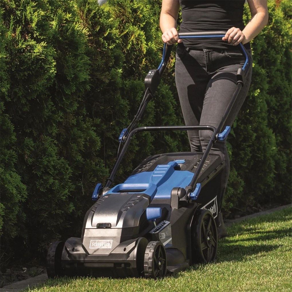 Scheppach BC-MP430-X-SET XL2 - aku 2x 20 V IXES sekačka 4v1 s bezuhlíkovým motorem + 2x 4Ah baterie