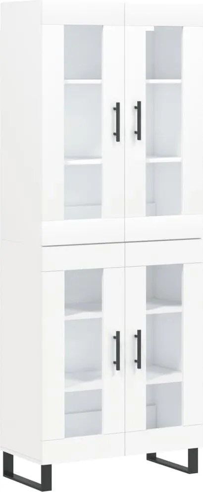 Skříň highboard bílá 69,5 x 34 x 180 cm kompozitní dřevo 3198297