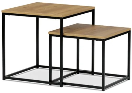 Odkládací Stolek Autronic 50x52 cm přírodní MDF AF-076 OAK