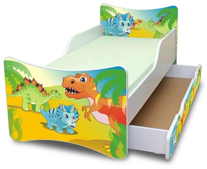 MAXMAX Dětská postel se šuplíkem 160x70 cm - DINO