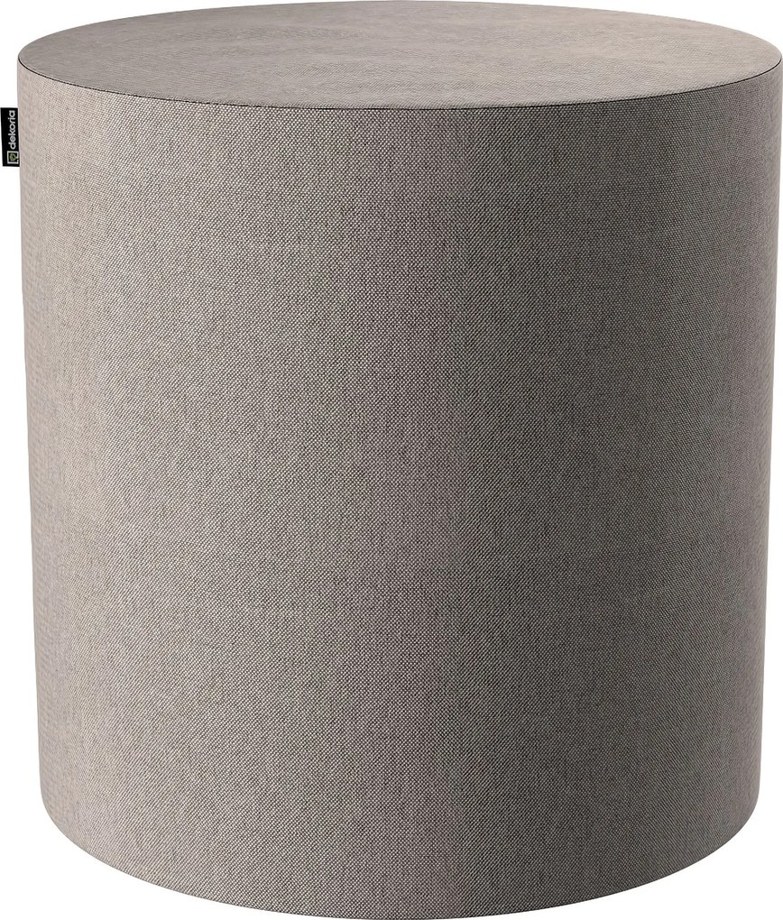 Sedák Barrel- válec pevný barva béžová látka pletený vzor