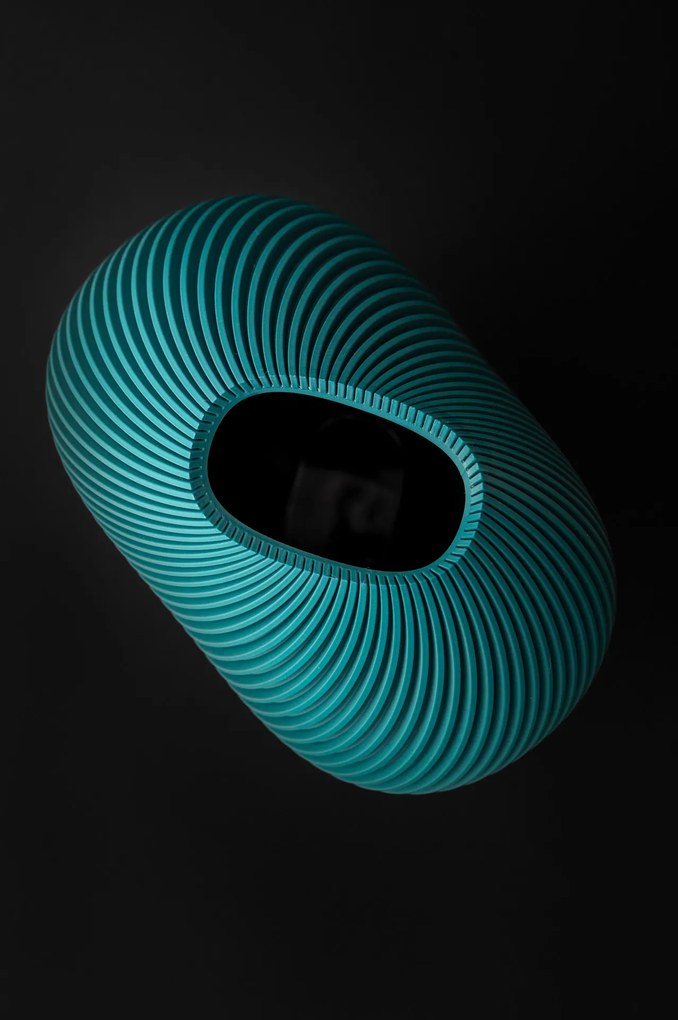 VÁZA TORACE - S jedinečným designem, transformative teal