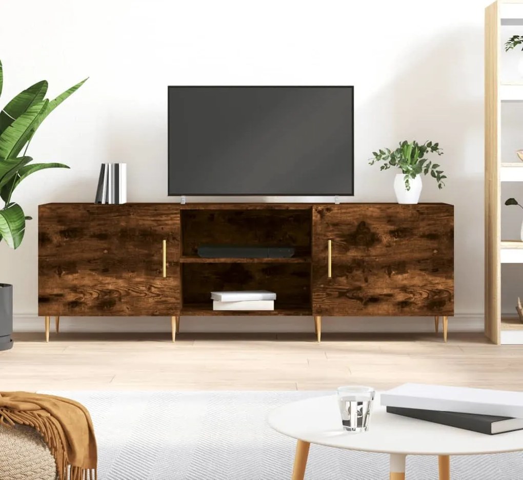 vidaXL TV skříňka 150 x 30 x 50 cm kompozitní dřevo [829088] Barva: Betonová šedá