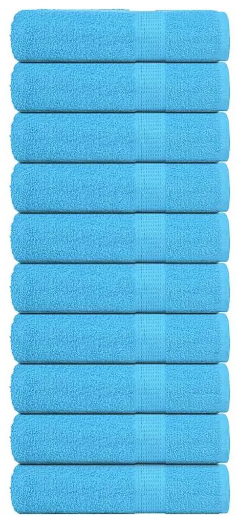 Ručníky do sprchy FROGN 10 ks tyrkysové 70x140 cm 360 g/m² 136979