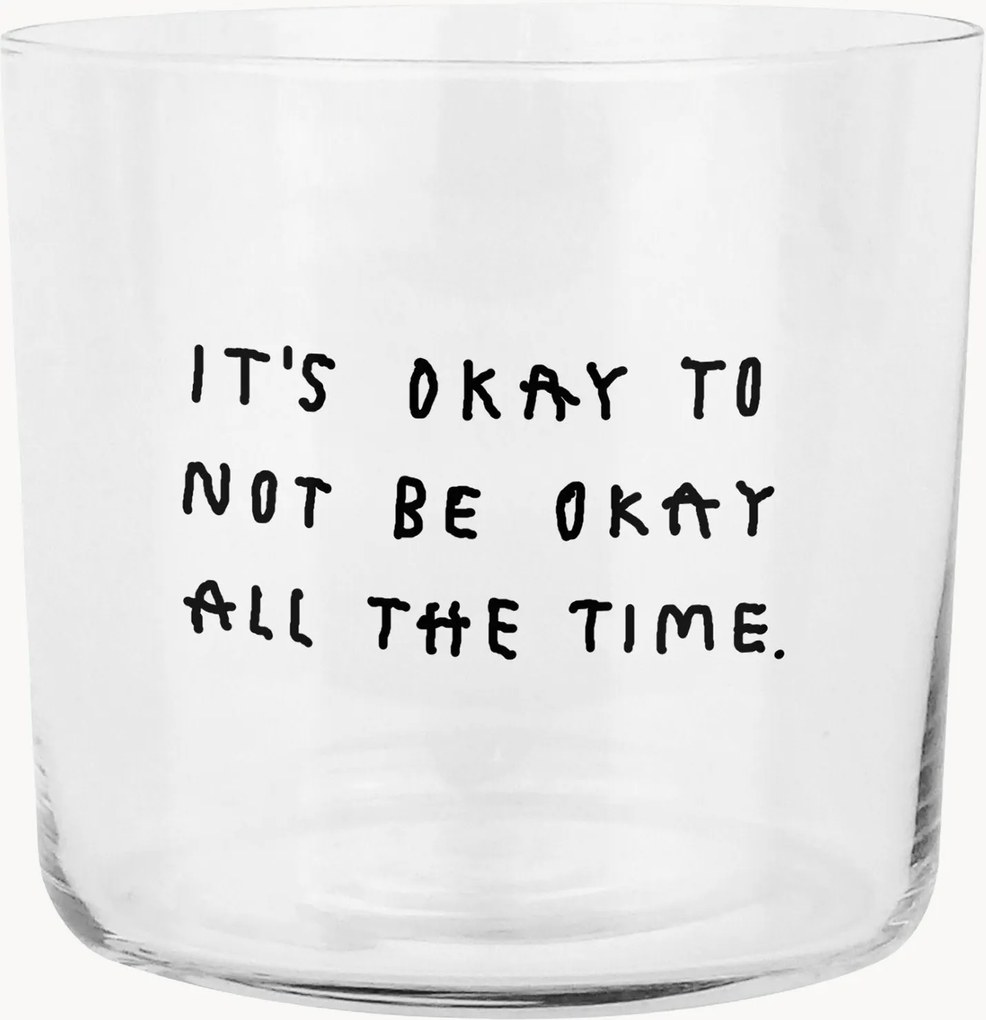 Sklenice It's Okay To Not Be Okay