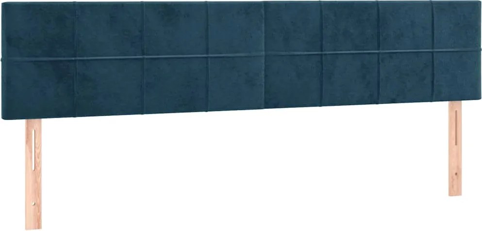 Box spring postel s matrací tmavě modrá 120x190 cm samet 3269999