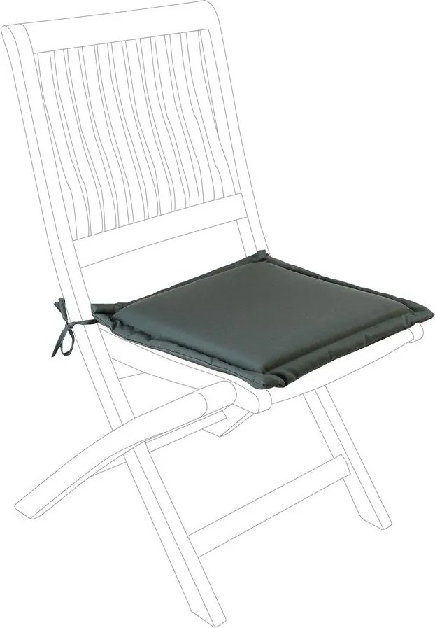 Antracitový zahradní podsedák 42x42 cm – Yes Everyday