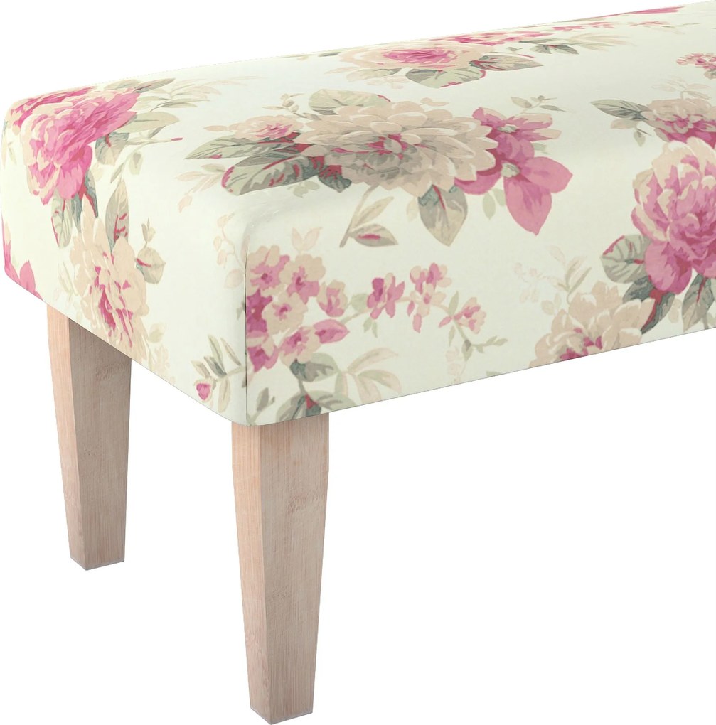 Dlouhá lavička 100x40cm barva vícebarevná látka vzorované