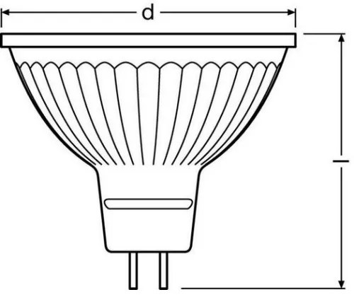 LED žárovka GU5,3 MR16 OSRAM PARATHOM 2,6W (20W) neutrální bílá (4000K), reflektor 12V 36°