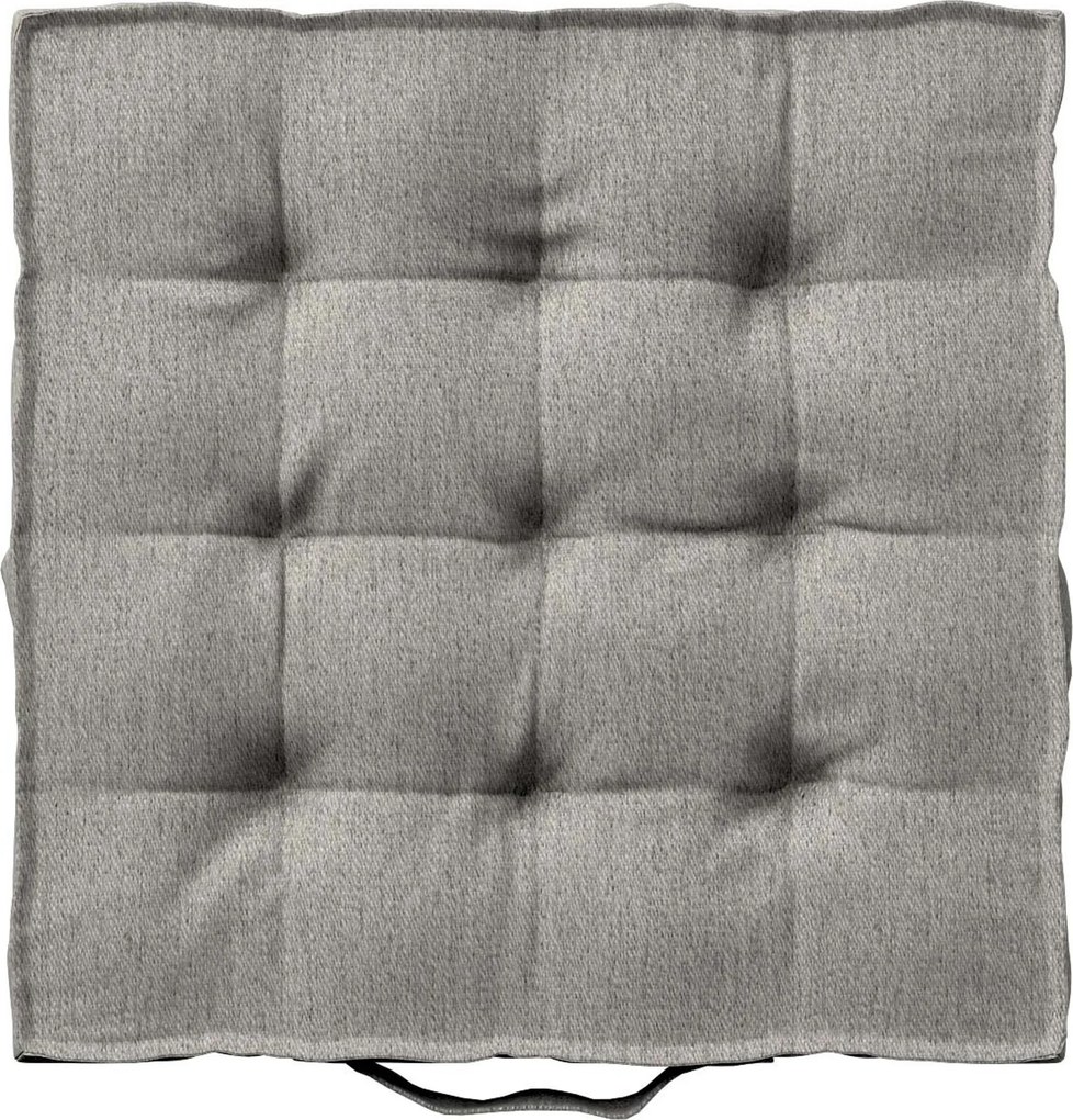 Sedák Kuba s úchytem barva šedá látka pletený vzor