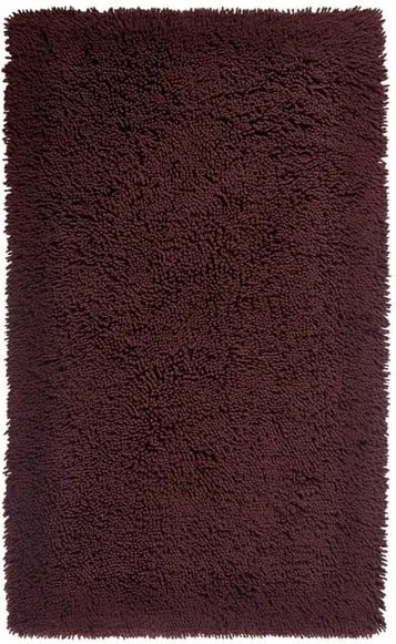 Tmavě vínová koupelnová předložka z organické bavlny Aquanova Mezzo, 70 x 120 cm